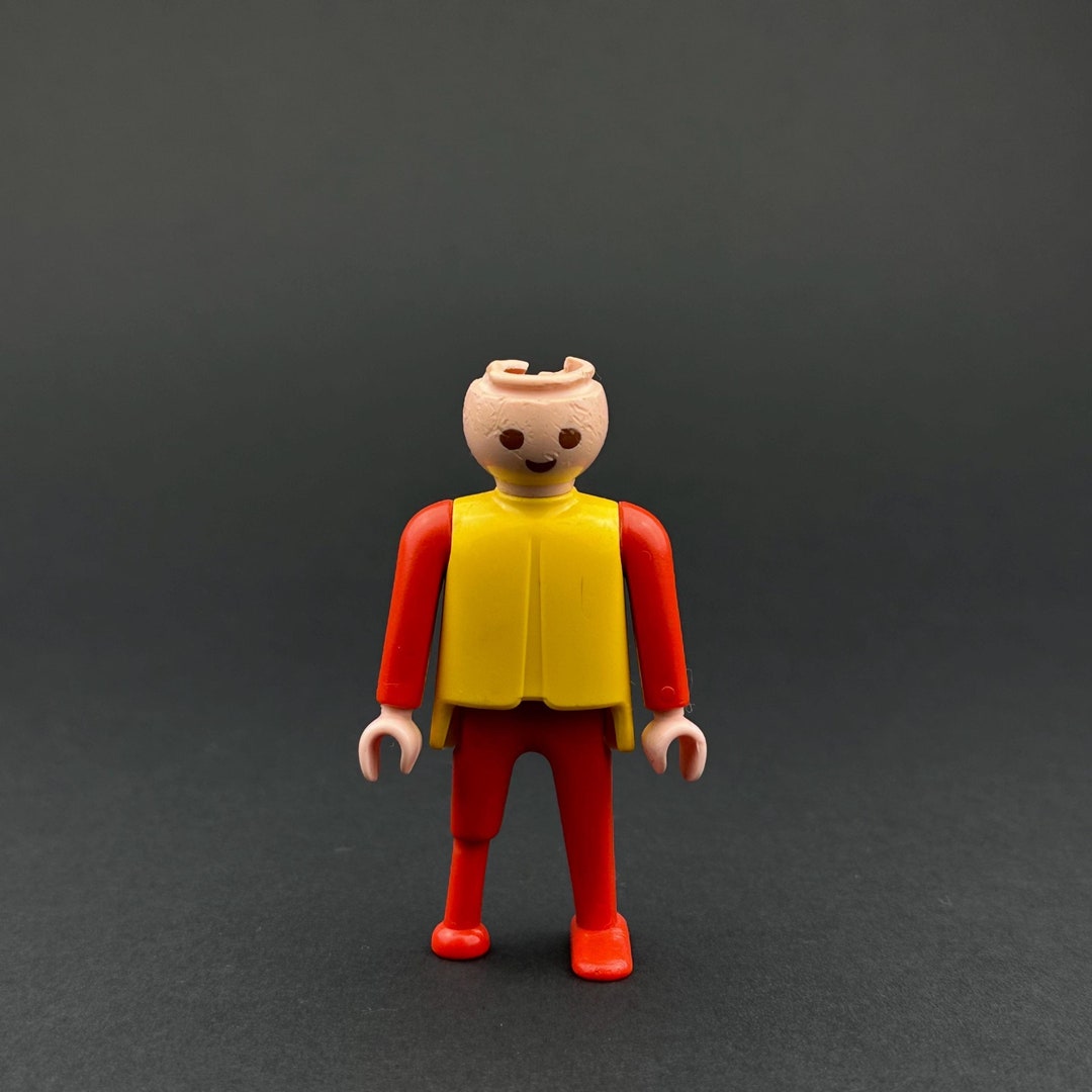 Vintage 1974 Geobra Figure Without Hair -1st Generation Playmobil - Etsy