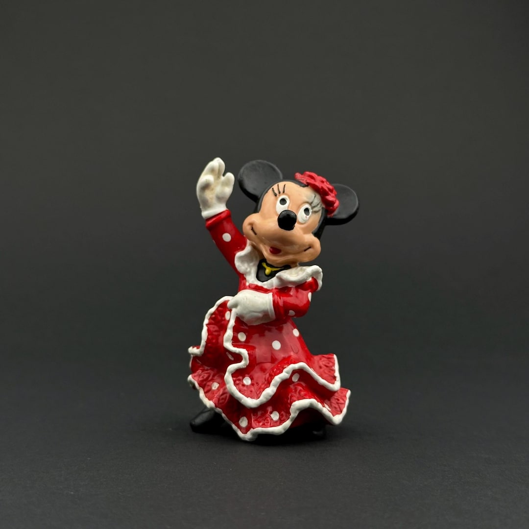 Vintage Minnie Mouse Flamingo Figures PVC Made in Germany Handpainted ...