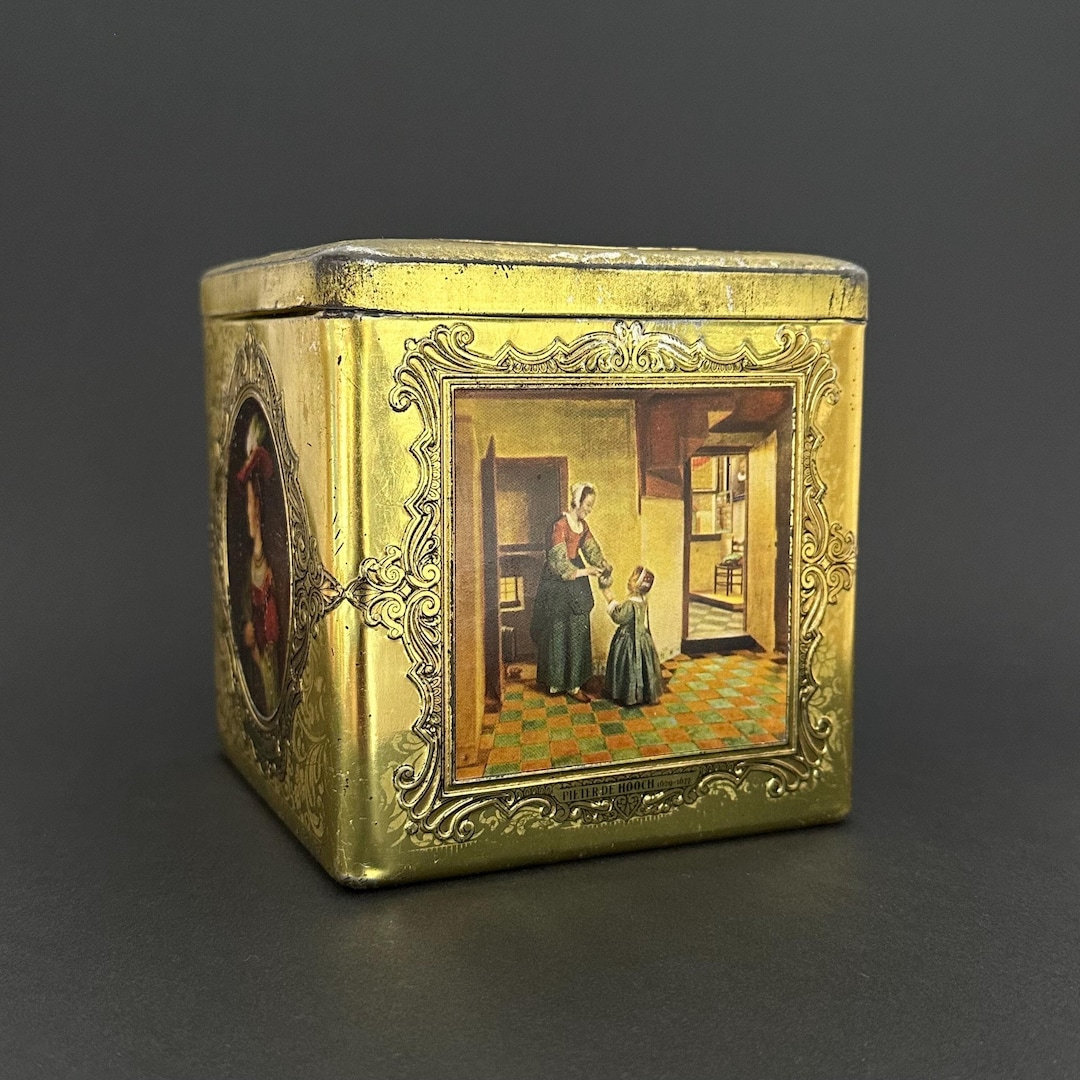 Vintage Dutch Painters Tin: Embossed Metal Hinged Box - Etsy
