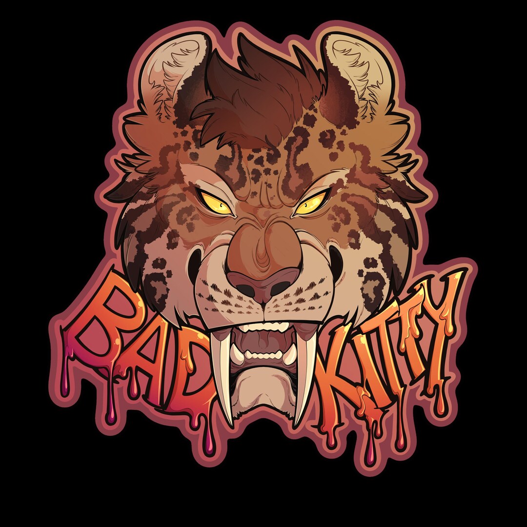 Bad Kitty 3" Sticker - Etsy
