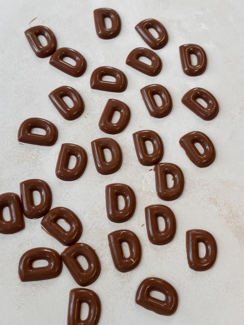 Single Letter Chocolate Moulds | Create Custom Edible Text - Etsy