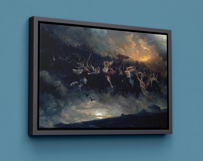 Norse Mythology Canvas Poster, 3D Canvas, Framed Wall Art, the Wild ...