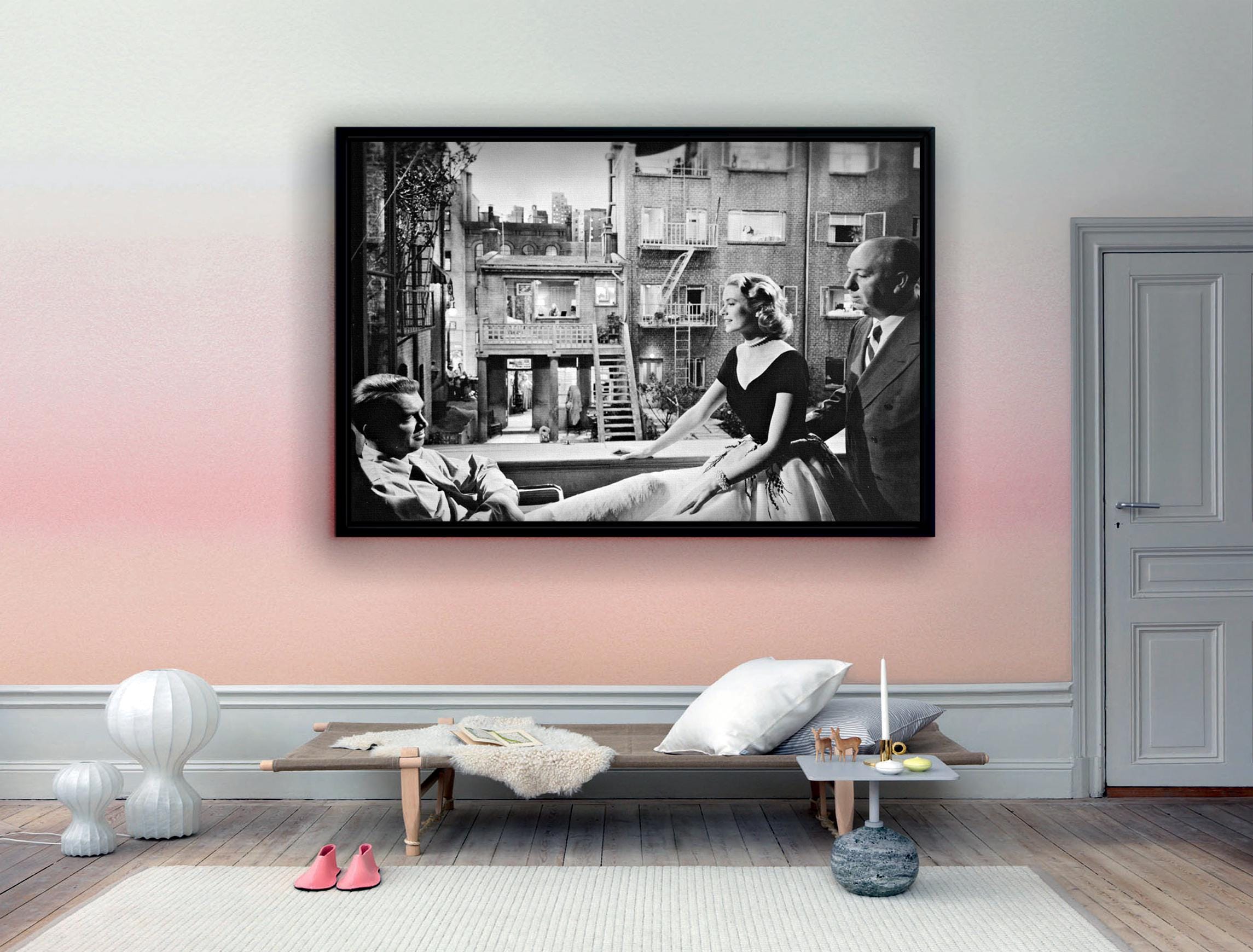 Grace Kelly Art Canvas-grace Kelly in Movie Set 1950's Art Canvas ...
