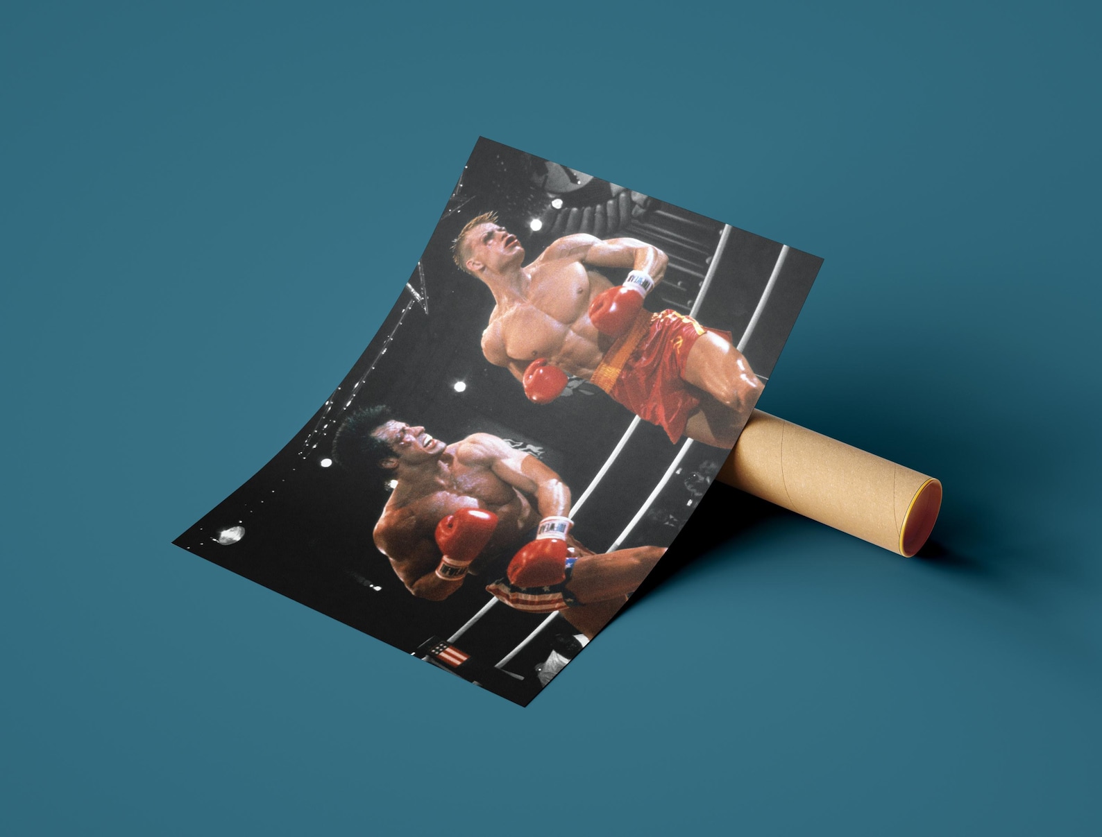 Rocky Balboa Art Canvas-rocky Fight Night Round in B&W Art Canvas ...