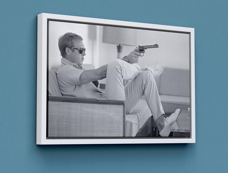 Steve Mcqueen Wall Art, Canvas Gift, Steve Mcqueen Poster Print ...