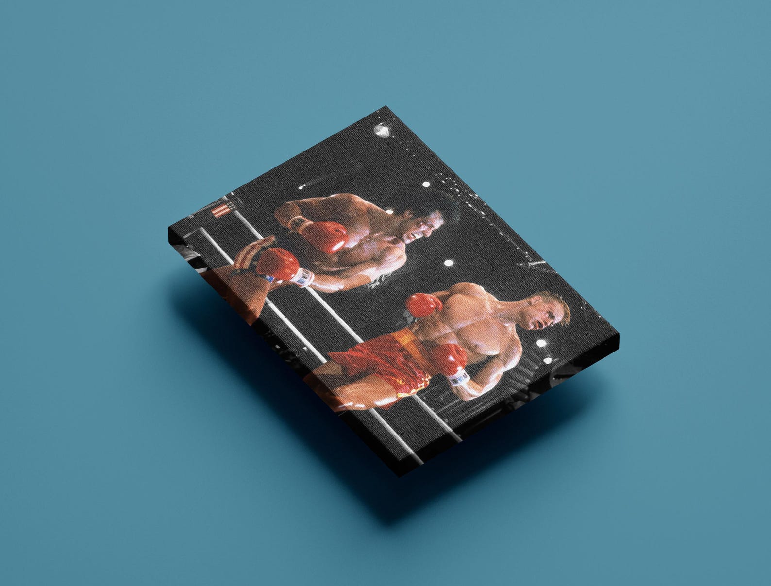 Rocky Balboa Art Canvas-rocky Fight Night Round in B&W Art Canvas ...