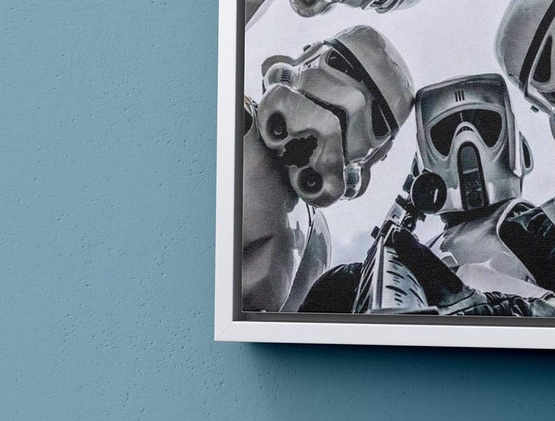 Stormtroopers Looking Canvas, Star Wars Poster Print, Star Wars ...