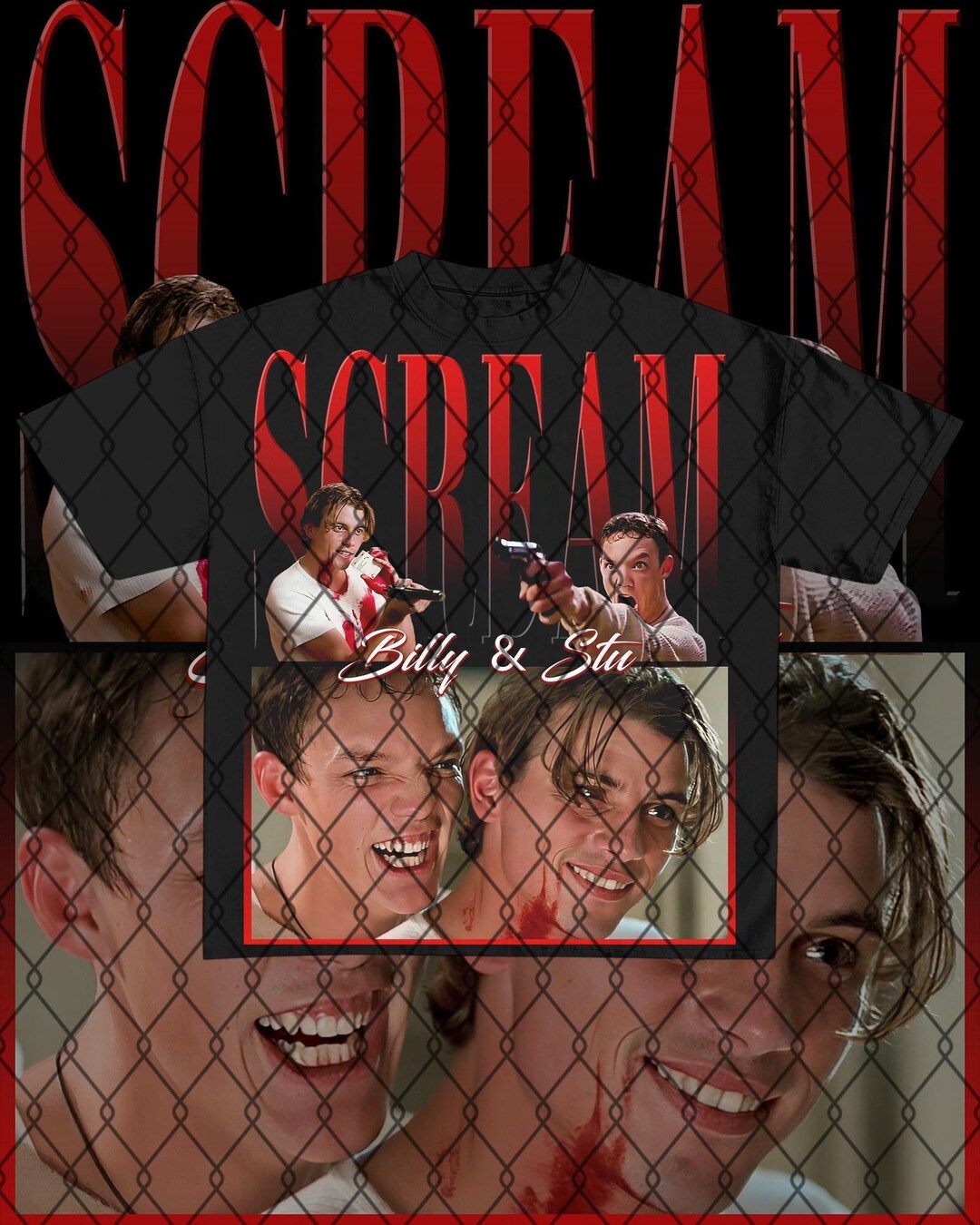 Scream PNG Digital Download, DTF Transfer Print, Bootleg Shirt Design ...