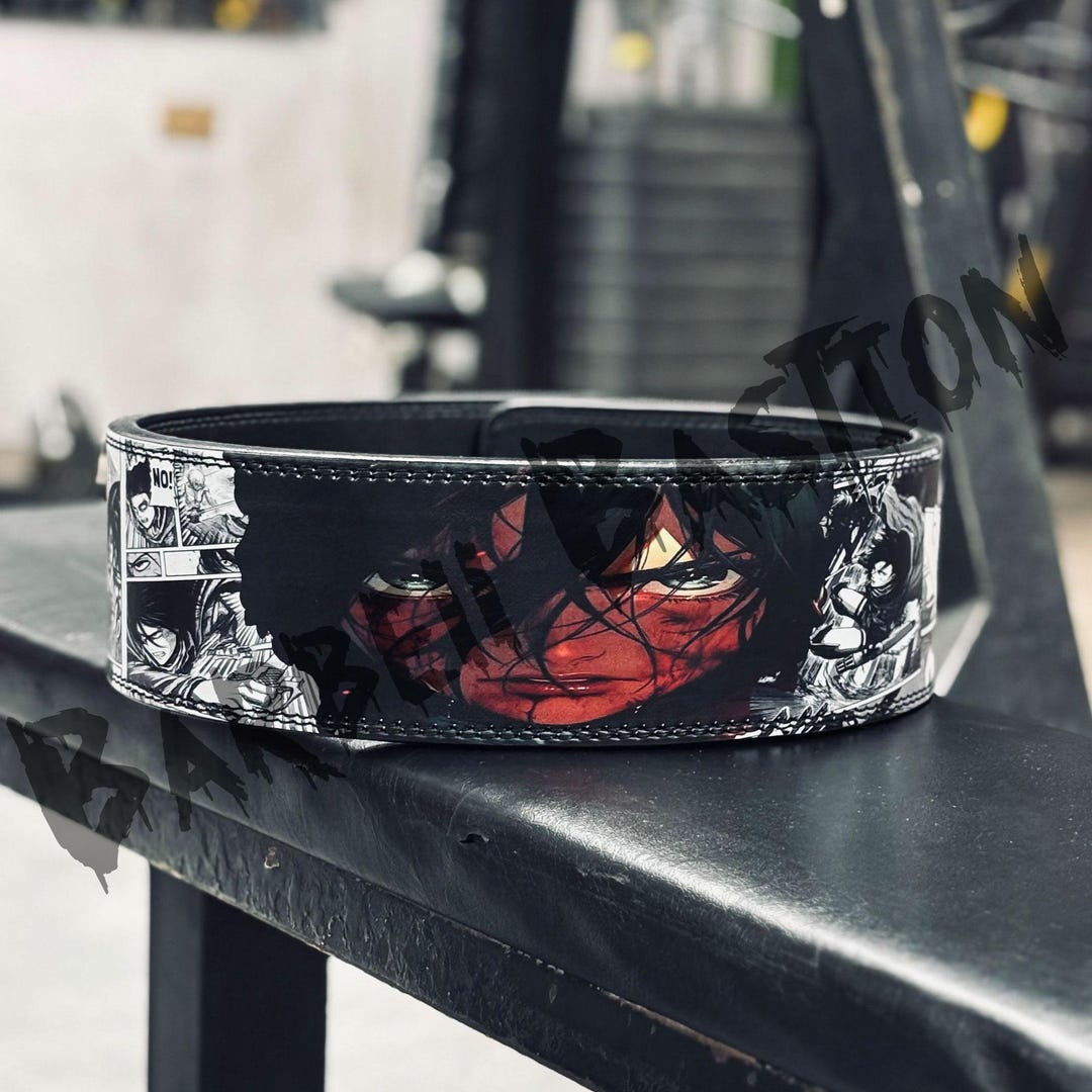 Attack on Titan Anime Lifting Belt, Powerlifting Anime Belt , Anime Gym ...