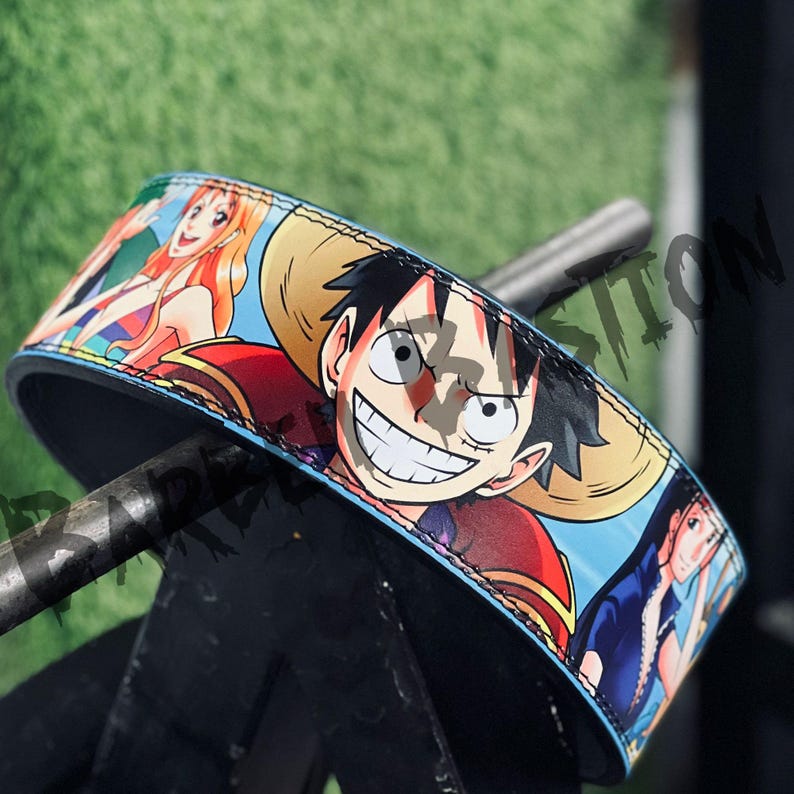 Luffy One Piece Anime Powerlifting Lever Belt One Piece Anime Gym Belt ...