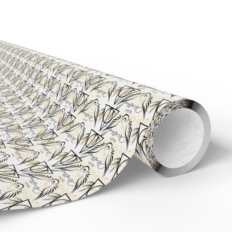Wrapping Paper, Harry Potter Gift Wrap, Magical Wizard Present Wrap ...