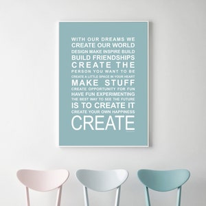 Expressions of Your World Create Wall Art Print Bus Roll Typography ...