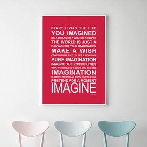 Expressions of Your World Imagine Print Typography Typographical Print ...