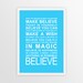 Expressions of Your World Believe Print Bus Roll Typography Poster ...