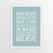 Expressions of Your World Believe Print Bus Roll Typography Poster ...