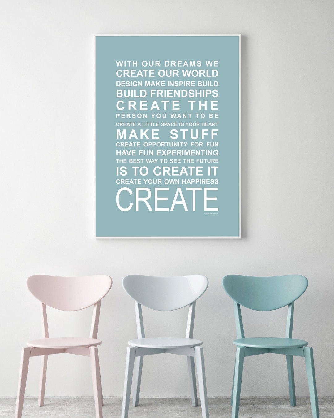 Expressions of Your World Create Wall Art Print Bus Roll Typography ...