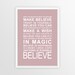 Expressions of Your World Believe Print Bus Roll Typography Poster ...