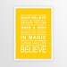 Expressions of Your World Believe Print Bus Roll Typography Poster ...