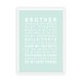 Brother Subway Bus Roll Wall Art Print Boys Room Decor - Etsy