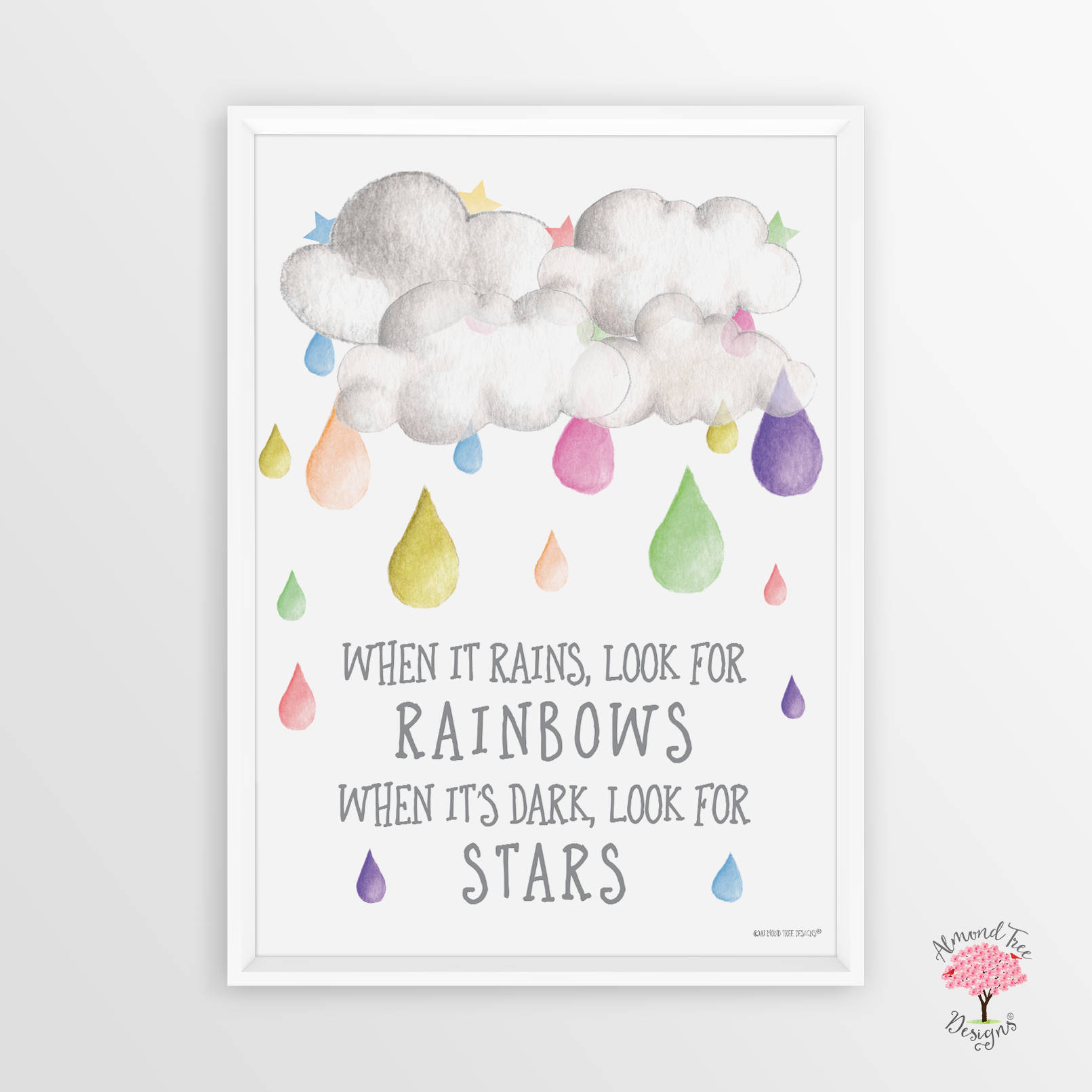 When It Rains Look for Rainbows Instant Digital Download Print Instant ...