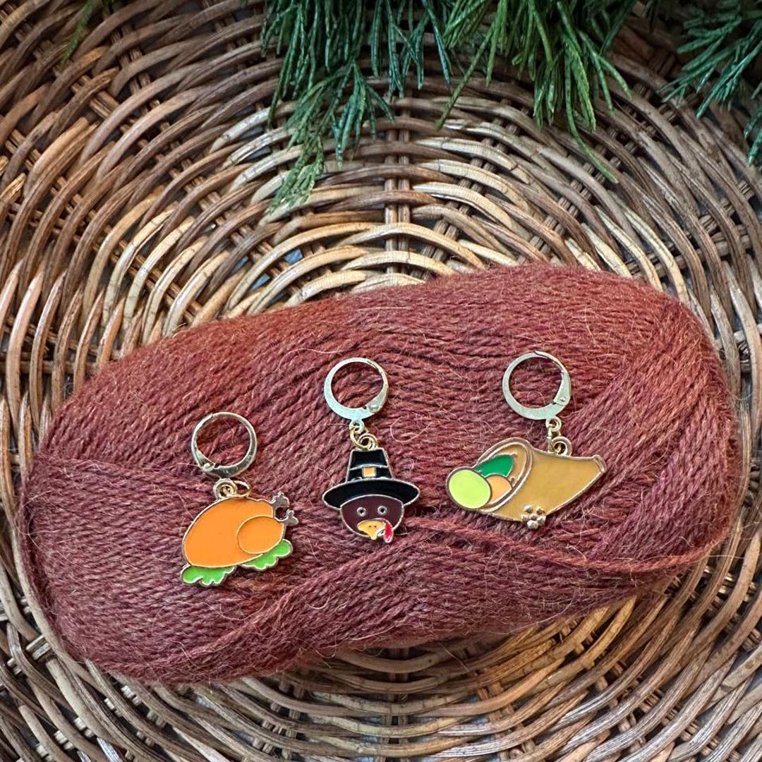 Stitch Marker Cute Fall Autumn Thanksgiving Food Turkey Cornucopia ...