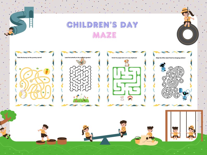 Kids Mazes Printable Pack | 10 Fun A4 Maze Activity Pages | Animal ...