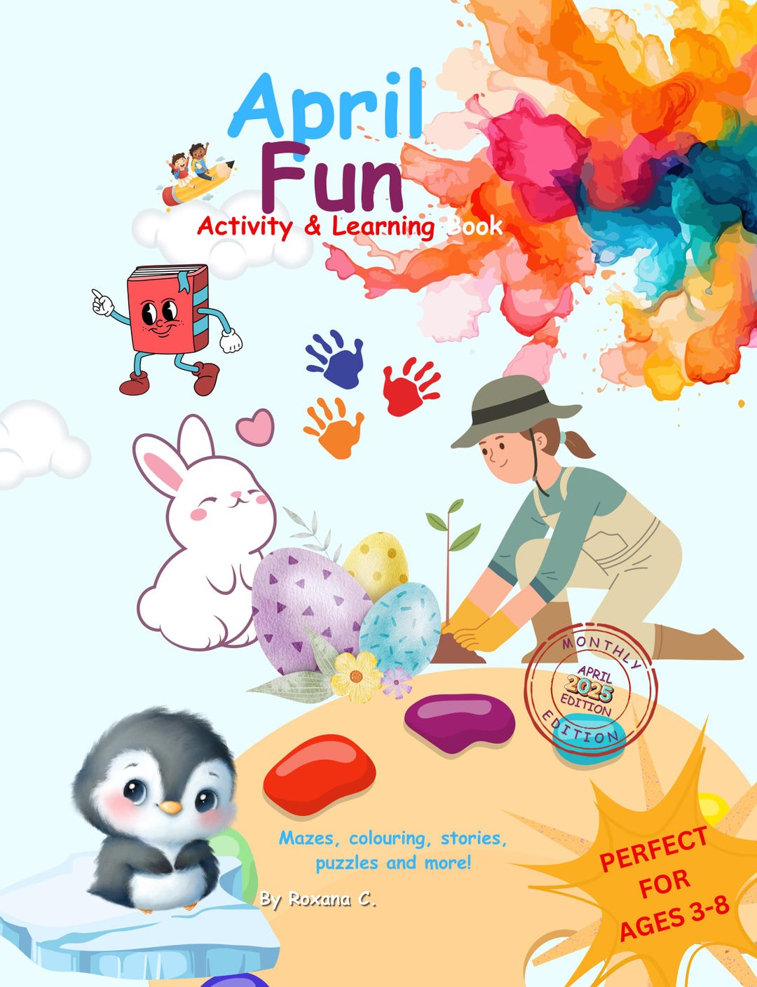 April Activity Book for Kids: Spring Games, Mazes, Crafts (printable ...