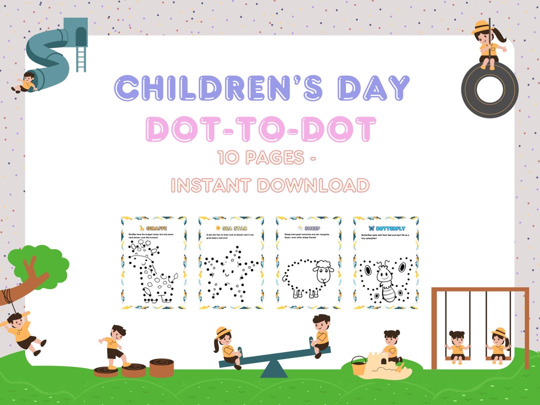Dot to Dot Animals Colouring Pages | 10 Fun A4 Printable Sheets | Learn Animal Facts | PDF + PNG ...