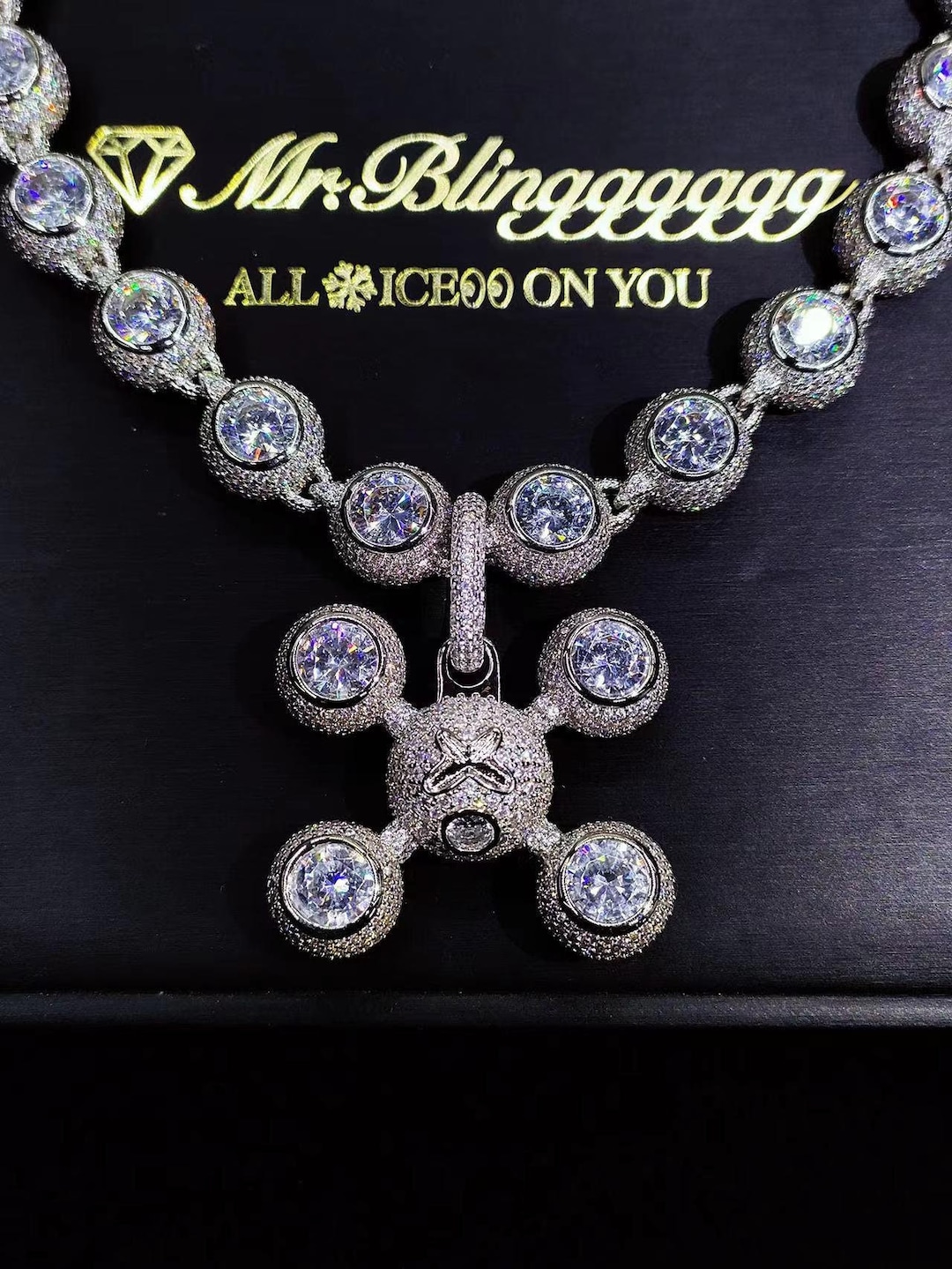 Frank Ocean Homer Diamond Necklace Home Chain Y2K Necklace Homer Full ...