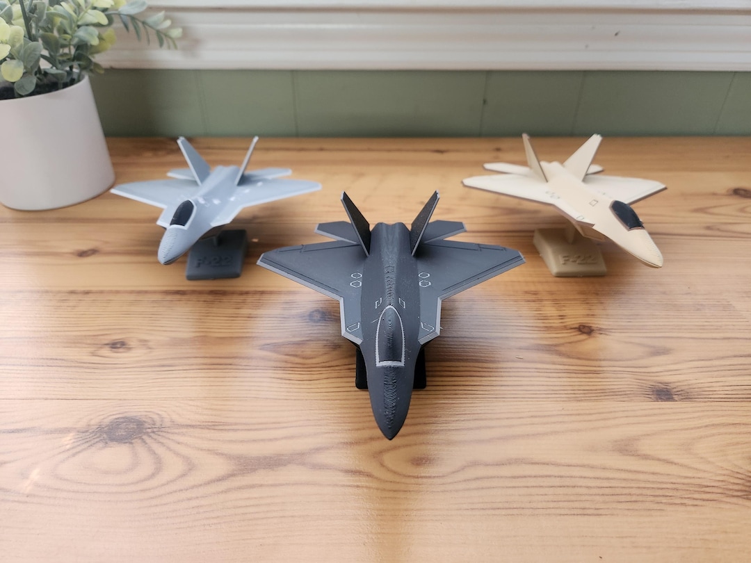 3D Printed F-22 Raptor Model Kit: Aviation Display With Stand - Etsy