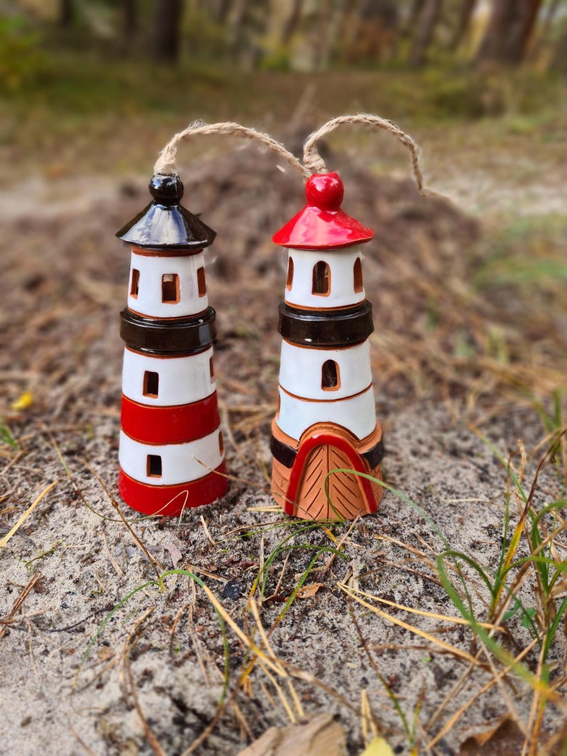 Ceramic Lighthouse, Handmade Mini Lighthouse, Collectible Lighthouse ...