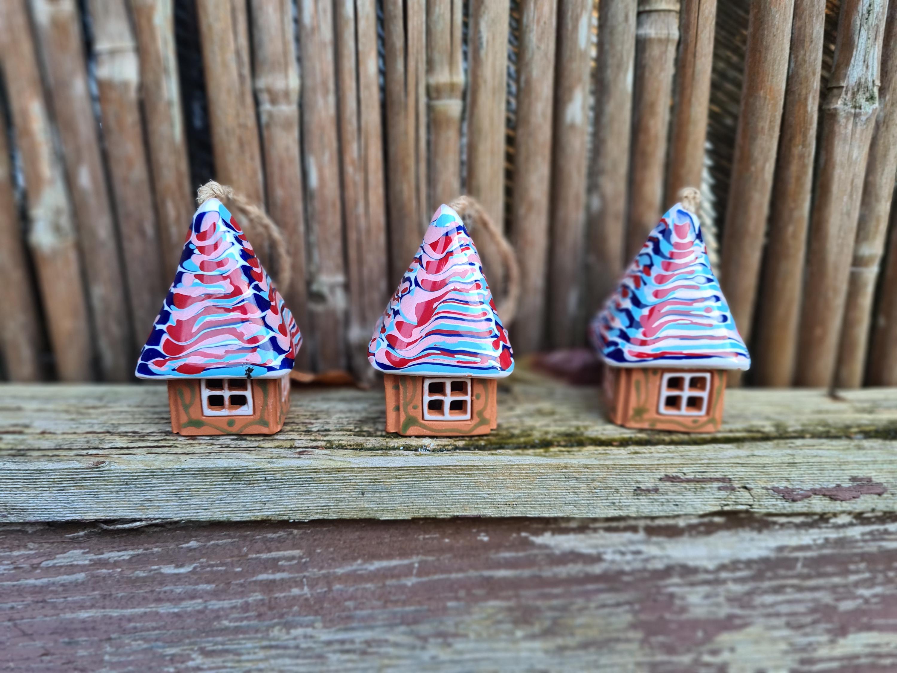 Little Fairy Ceramic House Bell, Christmas or Easter Decoration, Garden ...