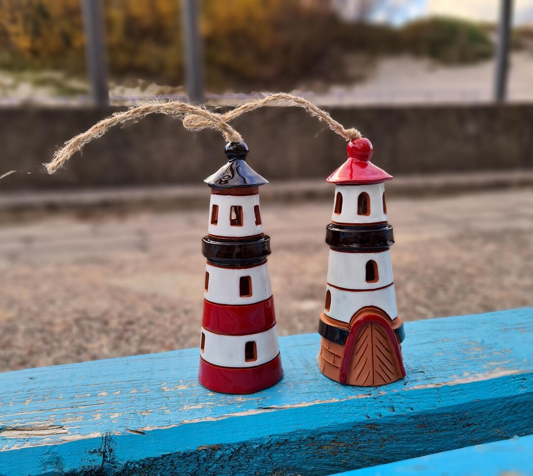 Ceramic Lighthouse, Handmade Mini Lighthouse, Collectible Lighthouse ...