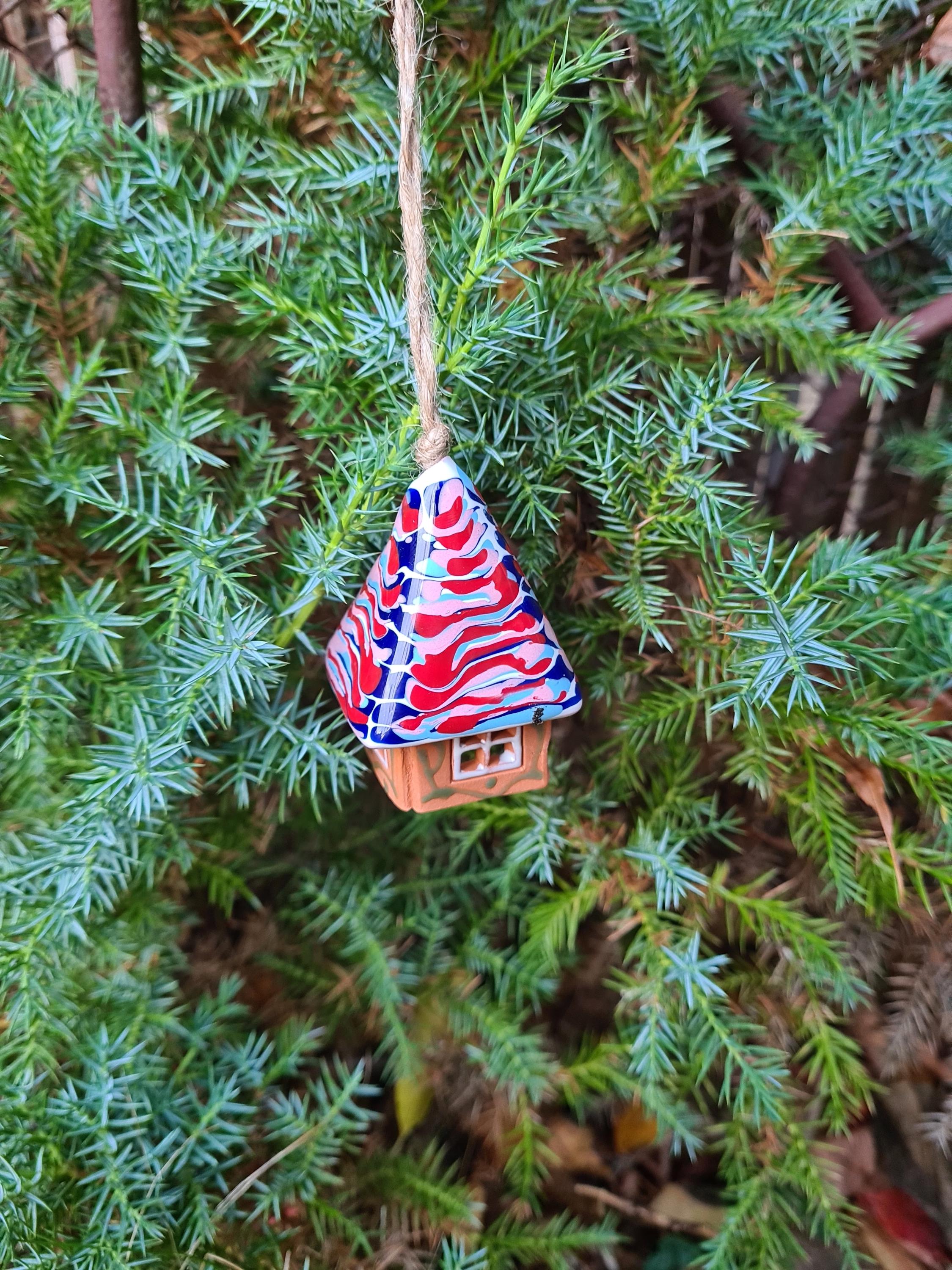 Little Fairy Ceramic House Bell, Christmas or Easter Decoration, Garden ...