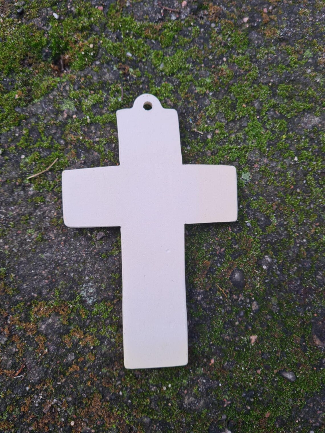 Ceramic Handmade White Cross With Sun, Christening/baptism Gift ...