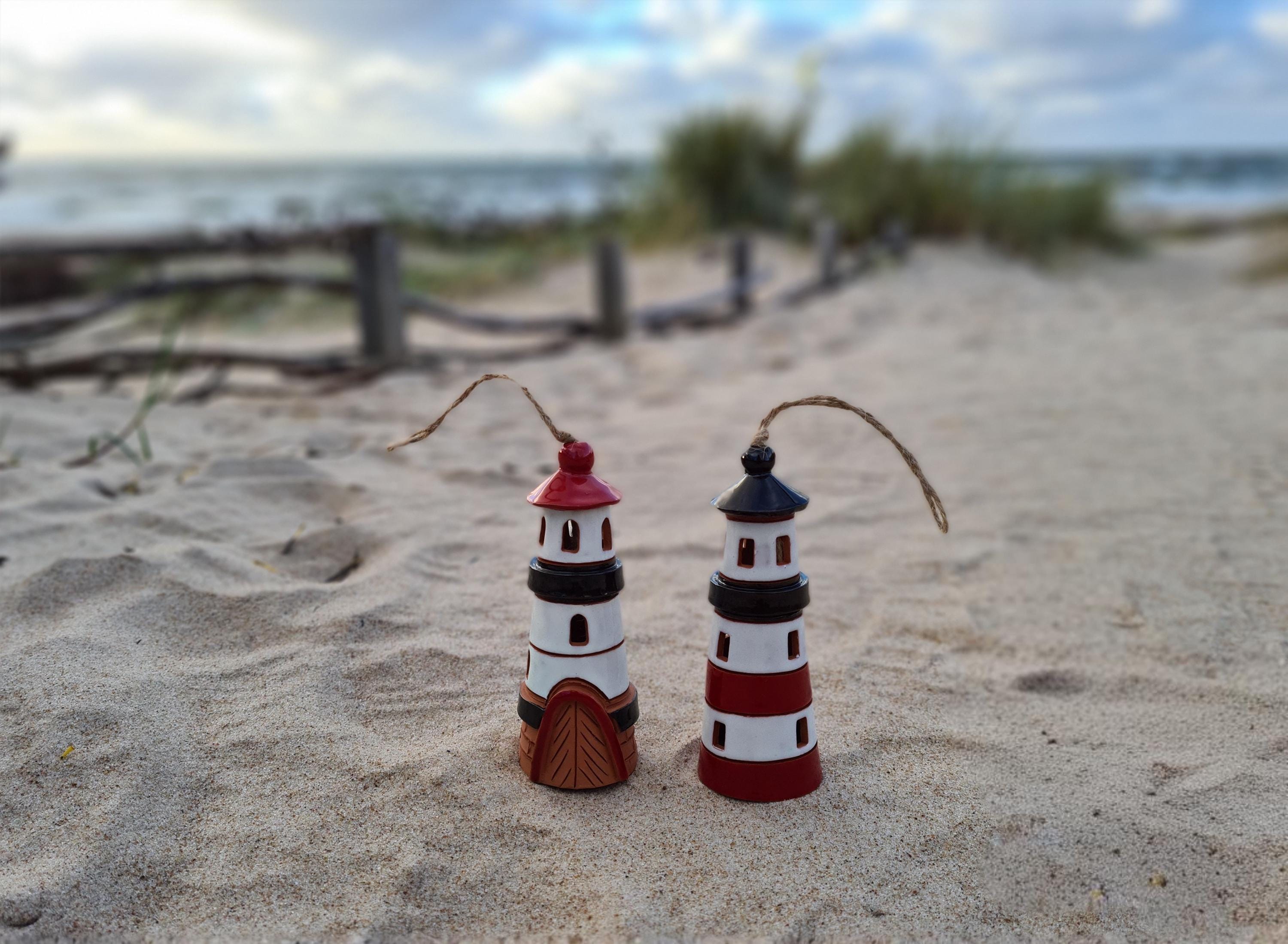 Ceramic Lighthouse, Handmade Mini Lighthouse, Collectible Lighthouse ...