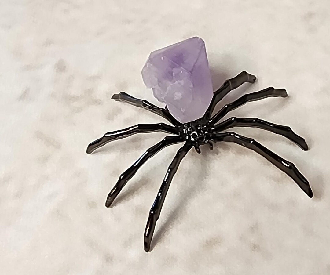 Venom & Violet- Amethyst Spider - Etsy