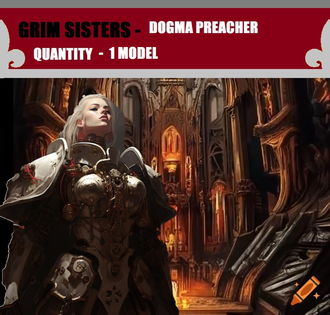 Grim Sisters Dogma Preacher STL - Etsy