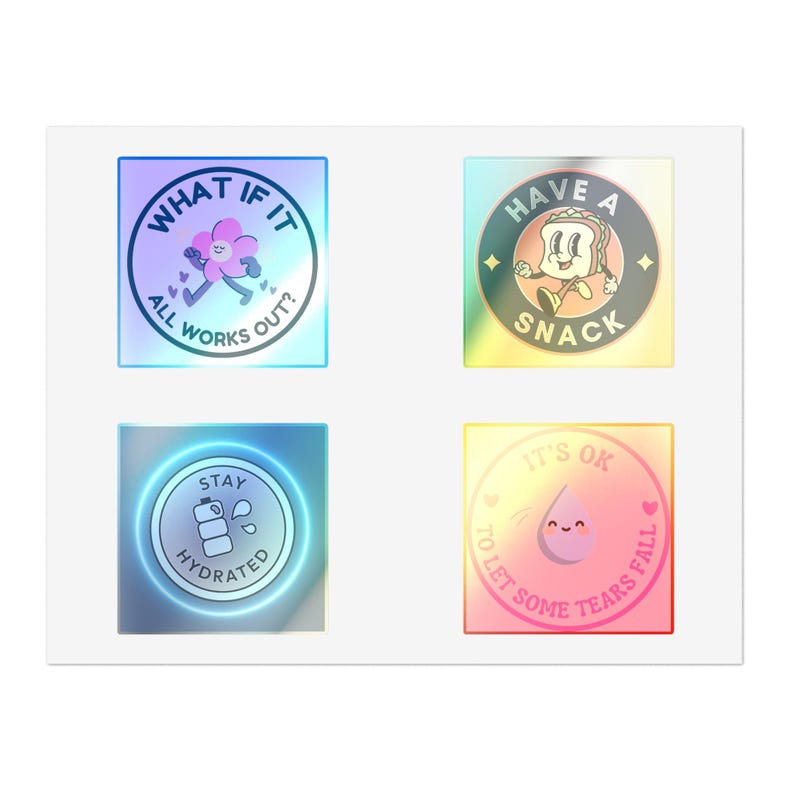 Cute Coping Skills Sticker Sheet Self Care Stickers, Mental Health ...