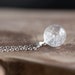 Crystal Quartz Ball Gemstone Sphere Pendant Necklace Healing Jewelry ...