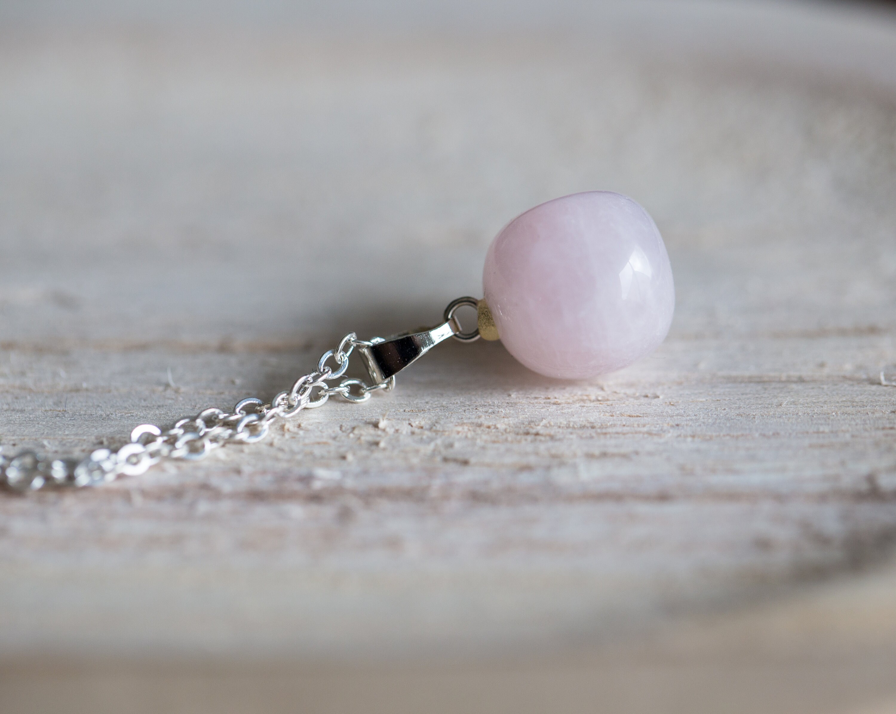 Crystal Quartz Ball Gemstone Sphere Pendant Necklace Healing Jewelry ...