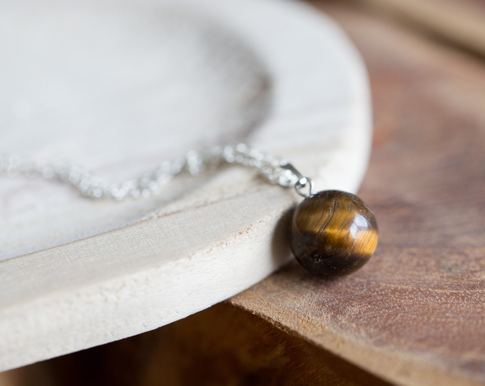Crystal Quartz Ball Gemstone Sphere Pendant Necklace Healing Jewelry ...