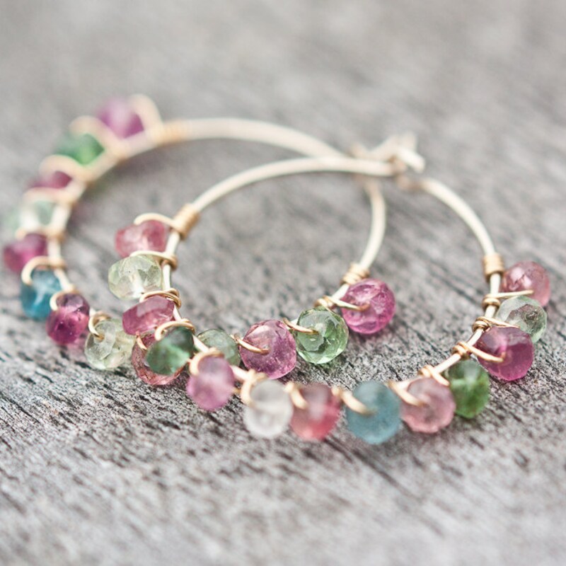 Wire Wrapped Hoops - Etsy