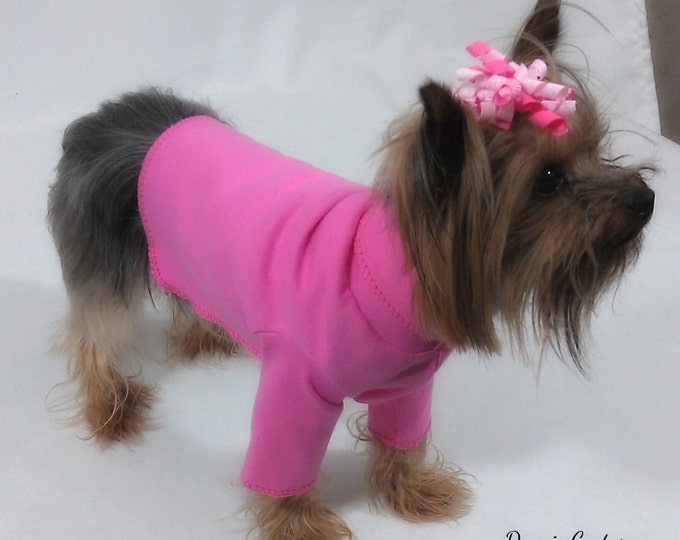 Bubblegum Pink Dog Turtleneck Shirt Clothes Size XXXS Through Large by ...