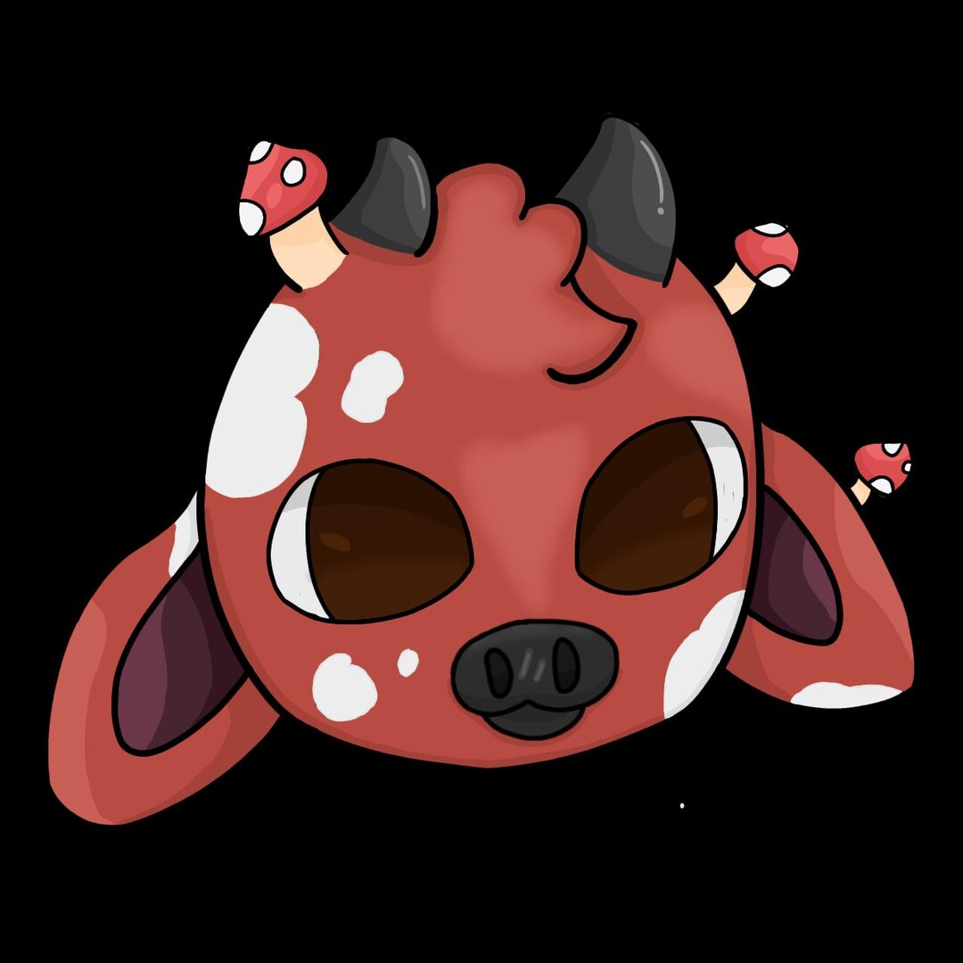 Minecraft Mooshroom Sticker - Etsy
