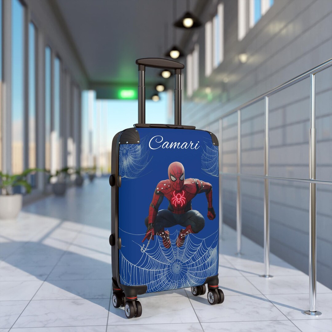 Personalized Spidey-man Suitcase - Kids Luggage, Travel Bag, Custom ...