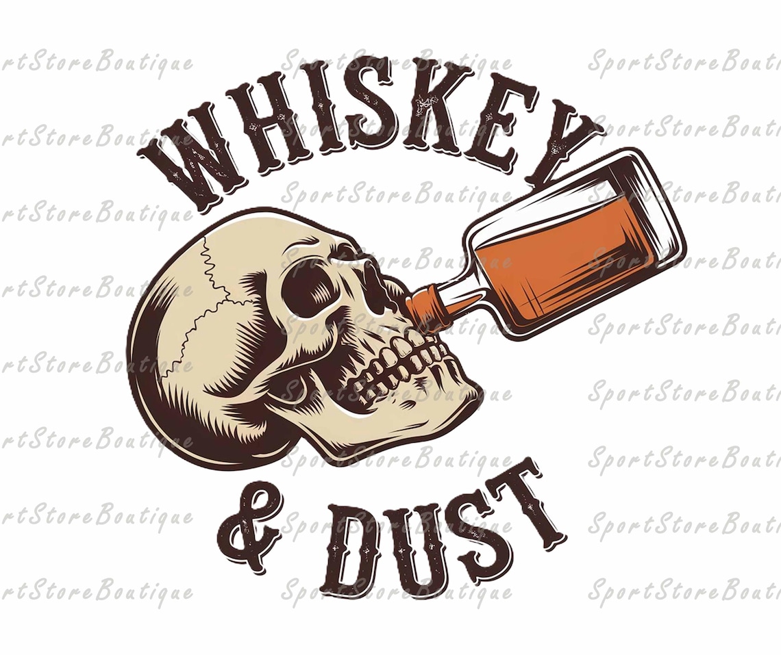 Whiskey & Dust Skull Png, Funny Skull Drinking Png, Alcoholic Skull Png ...