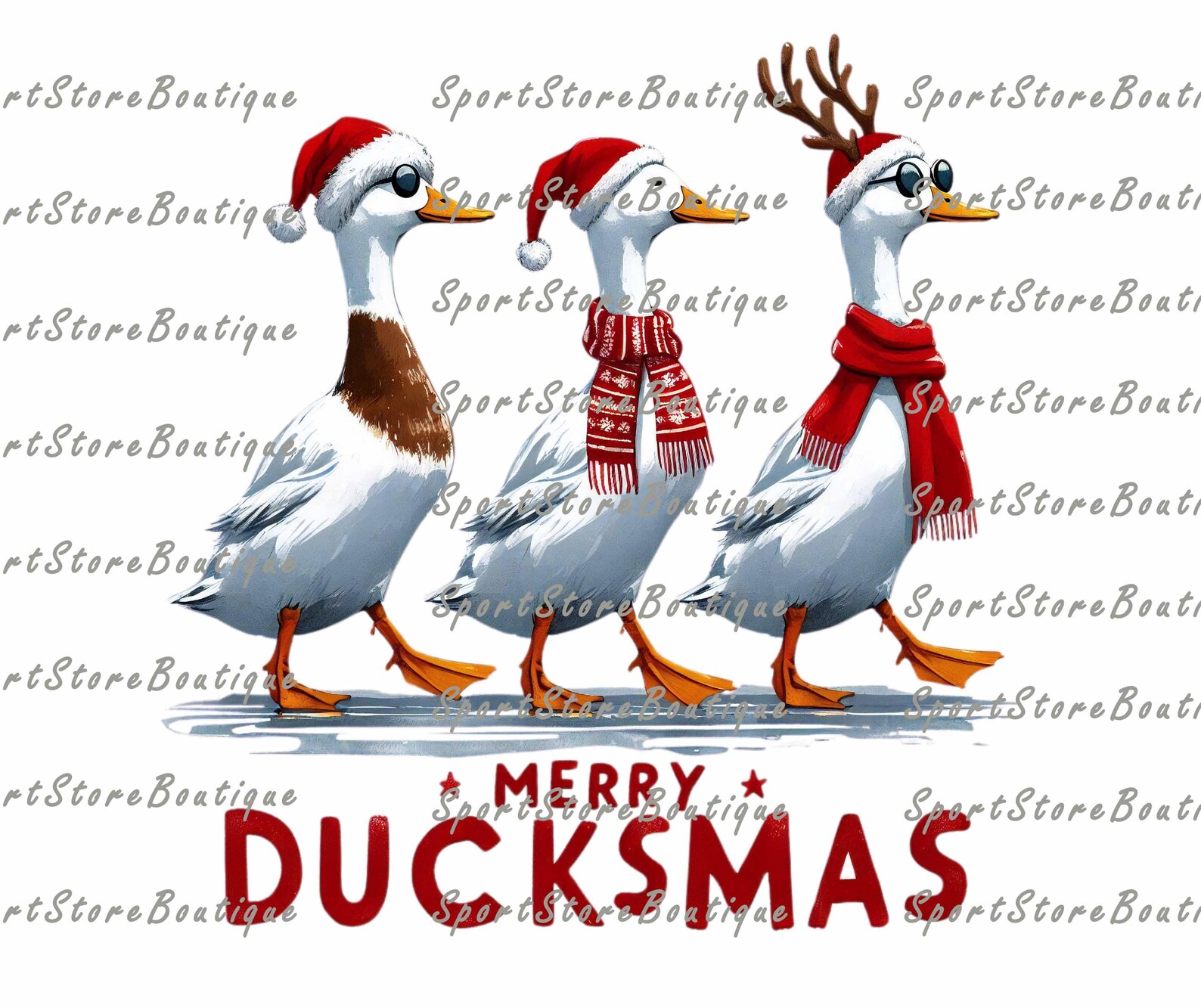 Christmas Ducks Squad Png, Funny Ducks Png, Kids Christmas Bundle PNG ...