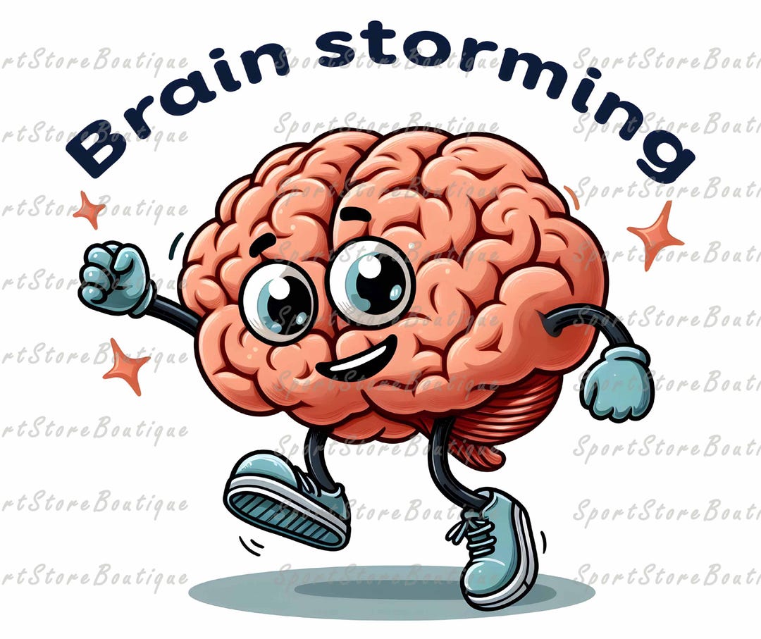 Brain Storming Png, Groovy Brain Character Png, Gift for Him Png, Funny ...