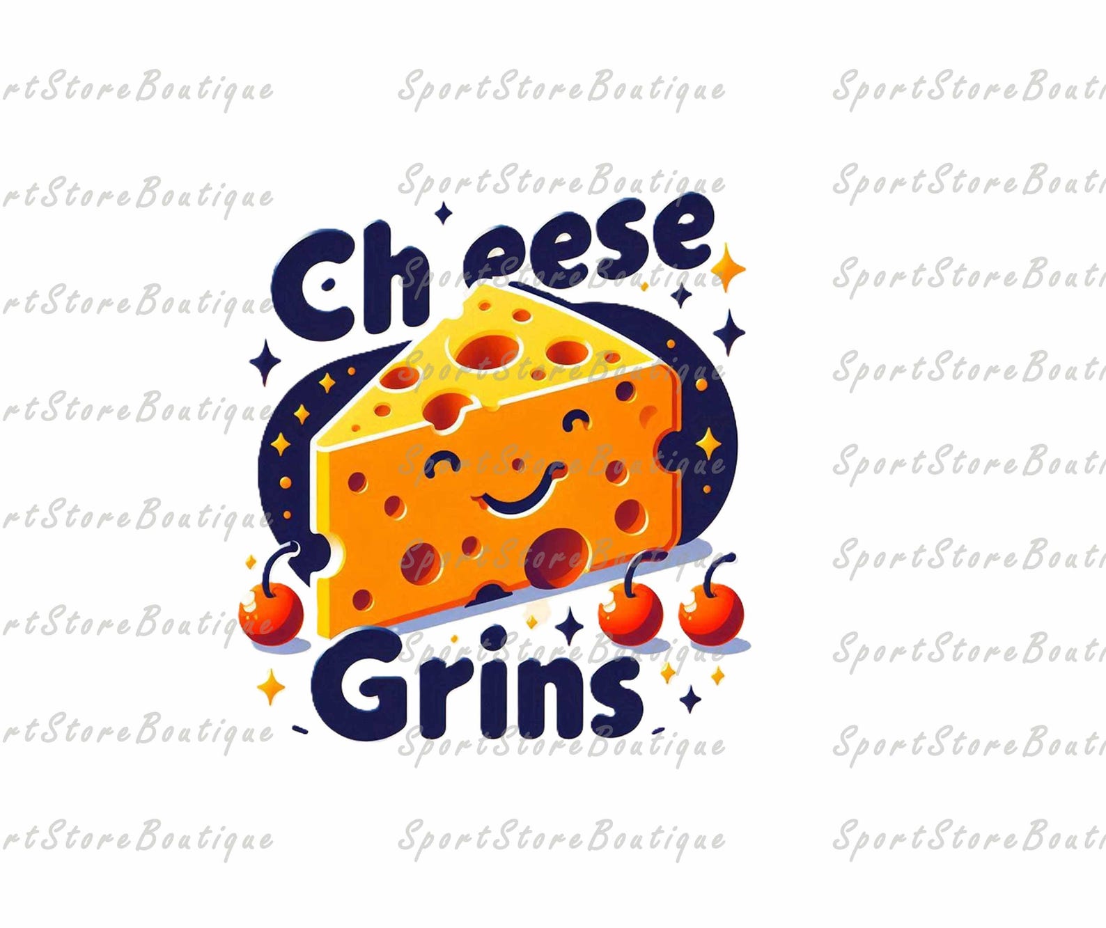 Cheese Grins PNG, Groovy Cheese Png, Gift for Food Lovers Png, Funny ...